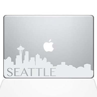 The Decal Guru Seattle Skyline Decal Vinyl Sticker 15 MacBook Pro 2016 ...