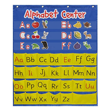 Eamay Alphabet Center Pocket Chart Letter Recognition and Speech 104 ...