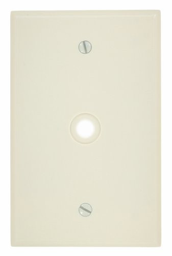 Leviton 80513T 1Gang .312Inch Hole Device Telephone/Cable Wallplate ...