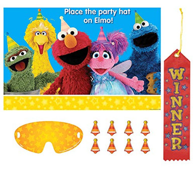 Sesame Street Elmo and Friends Pin The Tail on The Donkey Style Party ...