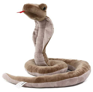 Ice King Bear Cobra Stuffed Animal Snake Plush Toy 12 Inches Tall Brown ...