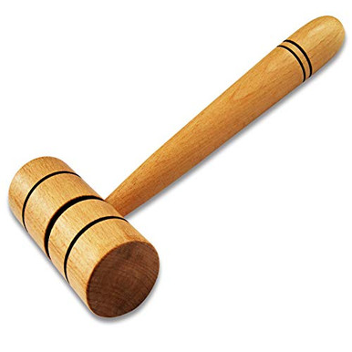 Premium Wood Meat & Crab Tenderizer Mallet - Chicken Pounder for ...