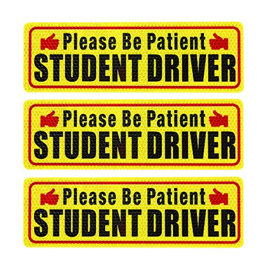 Nomiou Student Driver Magnet Safety Sign 3pcs Vehicle Bumper Magnet Car ...