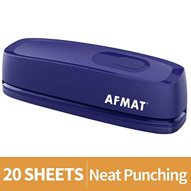 Electric Hole Punch AFMAT 3 Hole Punch Heavy Duty 20-Sheet Punch ...