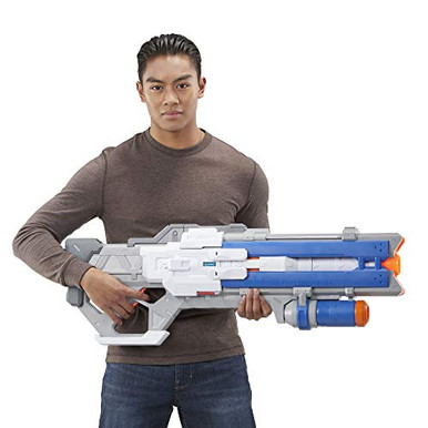 NERF Overwatch Soldier 76 Rival Blaster -- Fully Motorized Lights ...