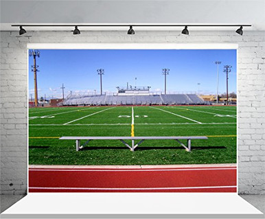 Laeacco 10x65 Vinyl Backdrop Football Field Photography Background 50 ...