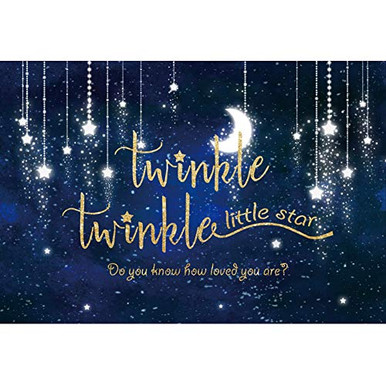 OERJU 5x4ft Twinkle Twinkle Little Star Backdrop Shining Moon Stars ...