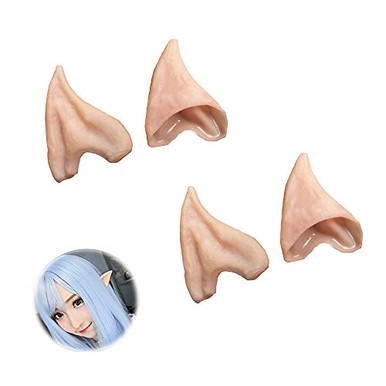 HOMEYA Elf Ears Halloween Cosplay Costumes Pointed Prosthetic Ear Tips ...