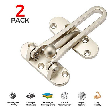 Door Security Latch Swing Bar Lock 2 Pack Door Lock Latch for Kids ...