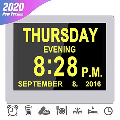 2020 Upgraded Digital Day Clocks16 RemindersCustom Alarms Electronic ...