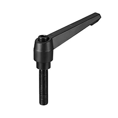 uxcell M12 x 50mm Handle Adjustable Clamping Lever Thread Push Button Ratchet Male Threaded Stud ...
