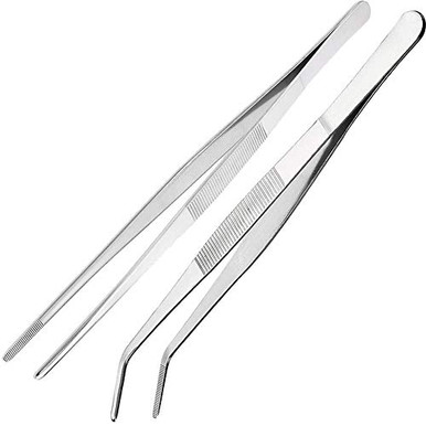 Gutsdoor Kitchen Tweezers Set Stainless Steel Tongs Tweezers Set of 2 ...