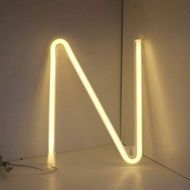 ENUOLI Warm White Neon Letter Sign Words Neon Lights LED Alphabet Neon ...
