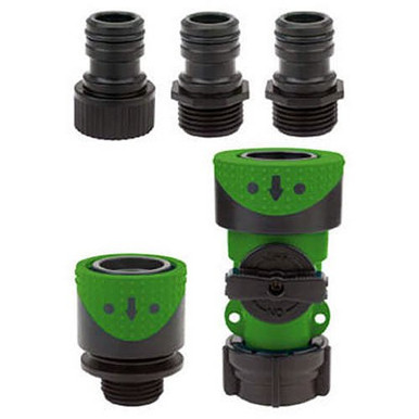 Green Thumb 2939QFGT Poly Full Flow Quick Connector Hose End and Faucet ...