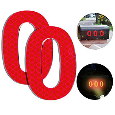 Mailbox Numbers 0 Self Adhesive Reflective Numbers for Mailbox Street ...