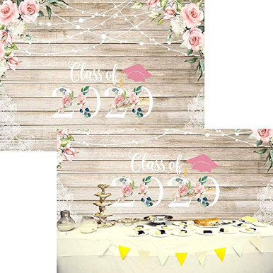 7x5ft Class of 2020 Backdrops Graduation Prom Party Rustic Wood Board ...