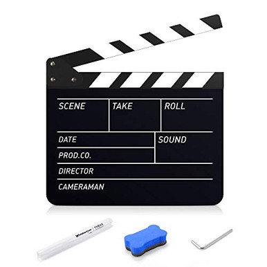 TYCKA Film Clapboard 25x30cm10x12 Acrylic Plastic Film Clapper Board ...