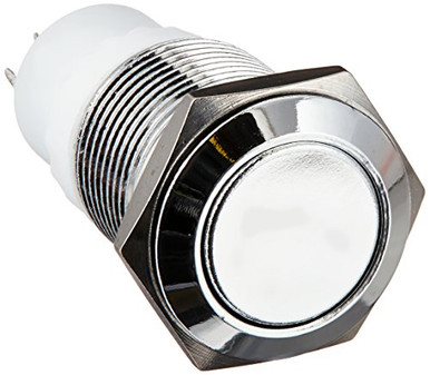 Uxcell 24V 3A Panel Mounting SPDT Momentary Push Button Switch, 16mm ...