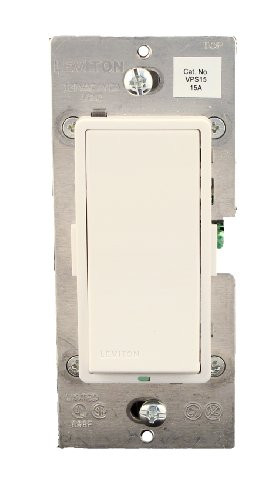 Leviton VPS15-1LZ, Vizia + Digital 15A Electronic Switch, Single Pole ...