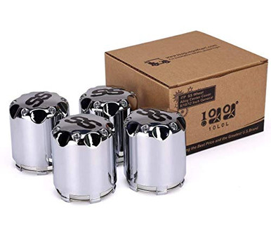 10L0L ITP SS Wheel Alloy Center Hub Cap 81012 Inch Push in Style Chrome ...