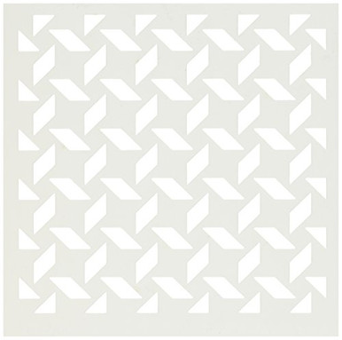 Gourmet Rubber Stamps CC78 Stencil, 6" x 6", Odd Angles, White ...