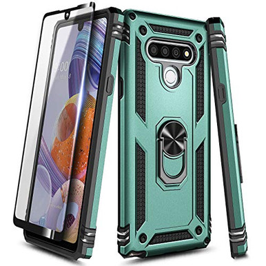 E-Began Case for LG Stylo 6 with Tempered Glass Screen Protector (Full ...