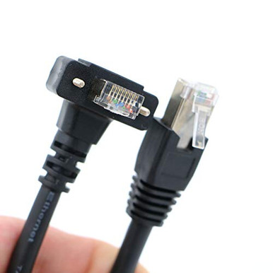 Alvins Cables GigE Cat6 Screw Lock Horizontal Right Angle RJ45 DrC ...