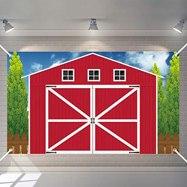 Barn Door Backdrop Barn Door Props Party Accessory Farm Animals Theme ...