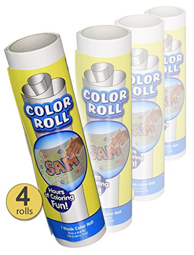 Set of 4 Rolls Roll of Paper for Kids Blank Coloring Roll Paper Banner ...