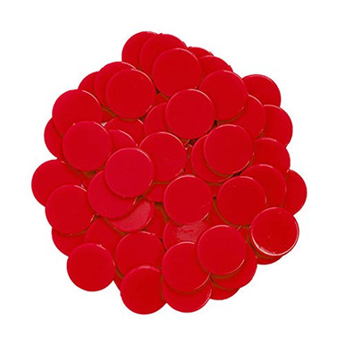 100 Pieces counters Counting Chips Plastic Round Markers 1Inch Opaque ...