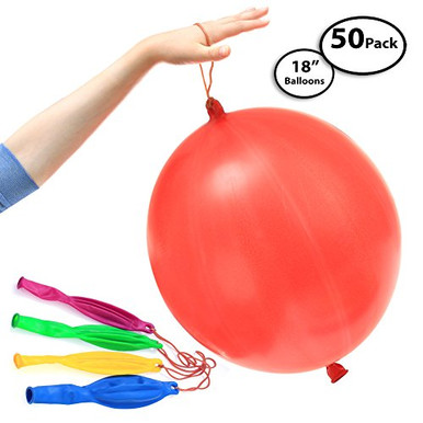 50Pack of Jumbo Punching Ball Balloons for Parties Inflates Up To 18 ...