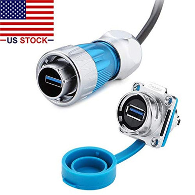 CNLINKO USB 30 Type A Industrial Circular Connector Male Plug Female ...