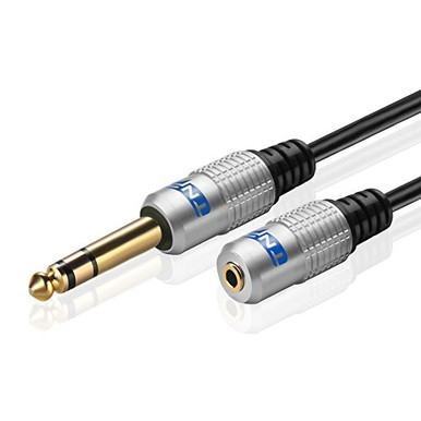 TNP Premium 635mm 14 to 35mm 18 Cable Adapter 15FT Male to Female TRS ...