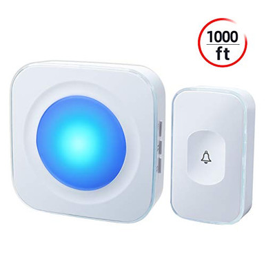 Wireless doorbell Touch push button Operating at 1000 feet with 36 ...