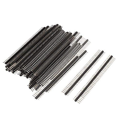 60 Pieces Breakaway Pin Header 40 Pin 254mm Straight Single Row Male ...