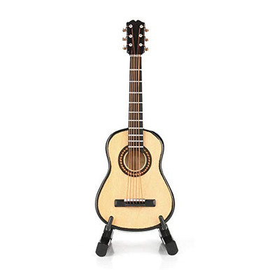 Wal front Miniature Guitar ModelMiniature Wooden Guitar Model and Case ...