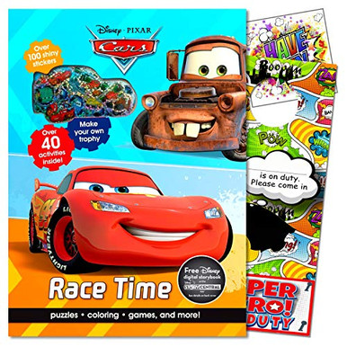 Disney Cars Coloring Book and Stickers Set Bundle Includes Disney Cars ...