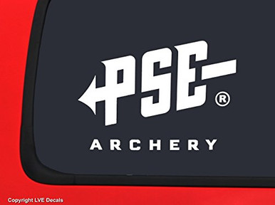 LVE Decals PSE Archery Logo White Bowhunting Window Decal Sticker ...