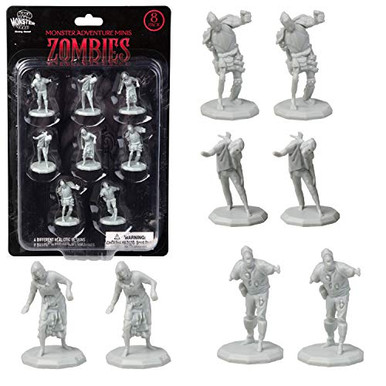 Monster Protectors DND Miniatures- Zombies Mini Figures- 1" Hex-Sized ...