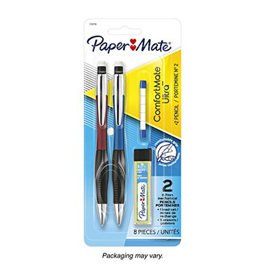 Paper Mate Comfort Mate Ultra Mechanical Pencil Set 07mm HB 2 Assorted ...