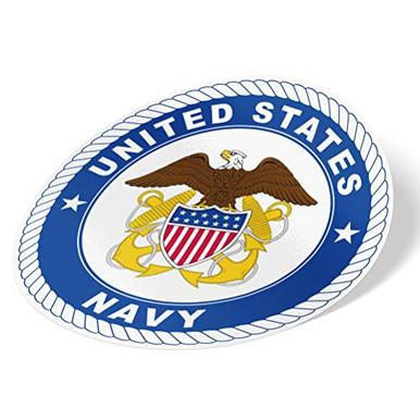 US Navy Emblem Logo Vinyl Decal Laptop Water Bottle Car Scrapbook ...