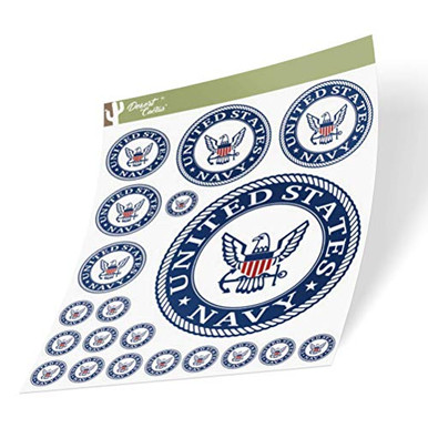 US Navy Emblem Logo Sticker Vinyl Decal Laptop Water Bottle Car ...