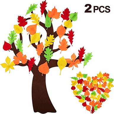 Fall Tree of Thanks Craft Kit Felt Fall Tree Board with 2 Pack Trunk ...