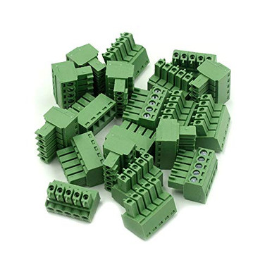 Hxchen 5Pin 300V KF2EDGK 35mm Pitch PCB Screw Terminal Block Connector ...