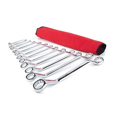 SI FANG 12Pcs 45Degree Double Offset Box End Wrench Set Ring Spanner ...