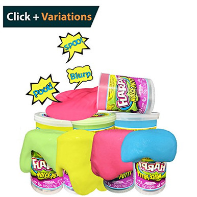 JaRu 1The 1 Flarp Noise Putty 8 Pack Fart Putty Slime Assorted Colors ...