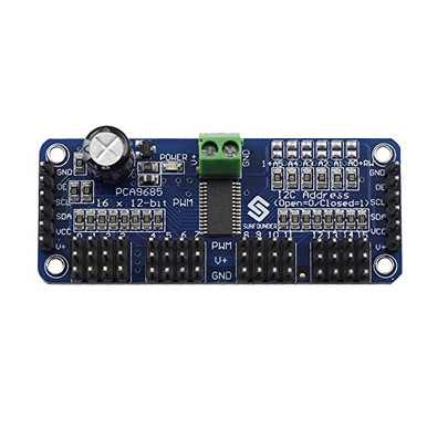 SunFounder PCA9685 16 Channel 12 Bit PWM Servo Driver for Arduino and Raspberry Pi ...