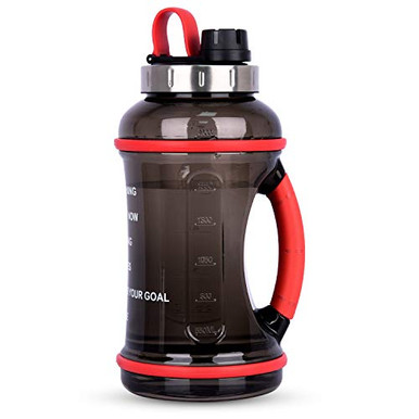 GEEKERBUY Half Gallon Water Bottle Sports Water Jugs Robust 74oz ...