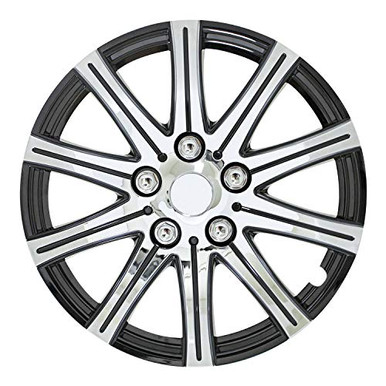 Pilot Automotive WH52815SEBX Universal Fit Black and Silver 10Spoke 15 ...