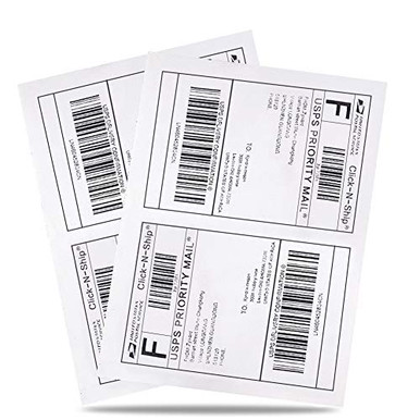 BESTEASY 200 Half Sheet Self Adhesive Shipping Labels LaserInk Jet ...